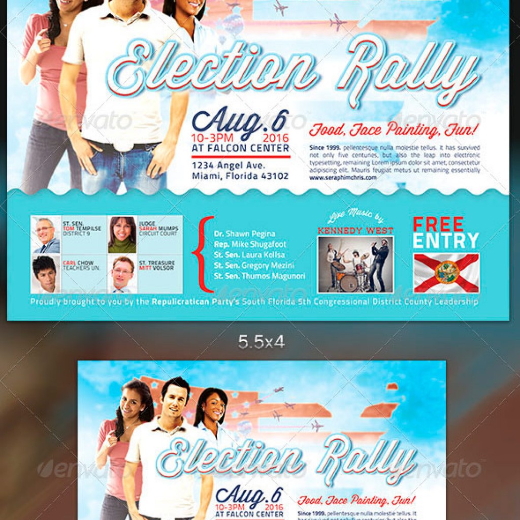 Election-Rally-Flyer-template - GraphicMule