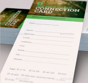 Church Connect Card Templates - GraphicMule